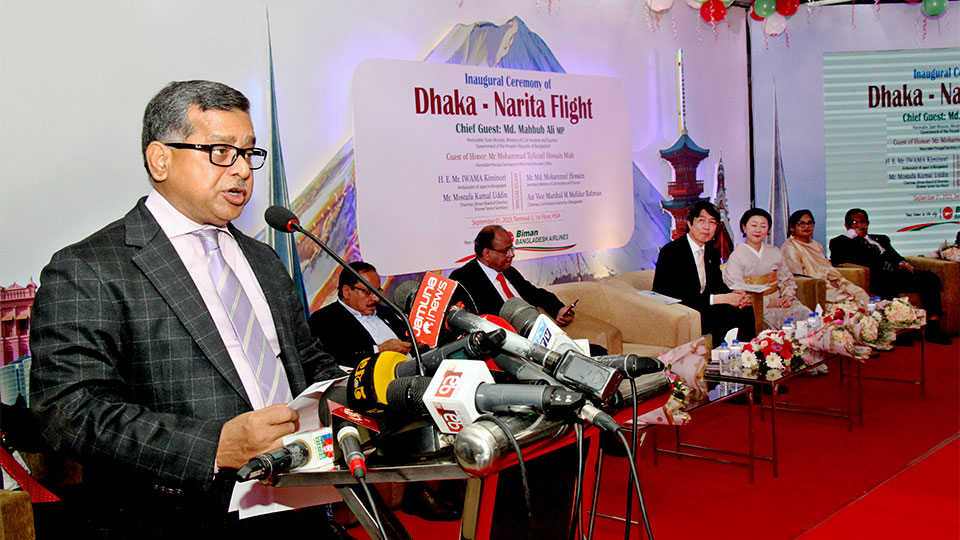 Biman’s maiden flight to Narita takes off