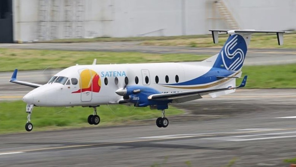 Beechcraft turboprop crashes in Colombia, killing all 15 occupants on board