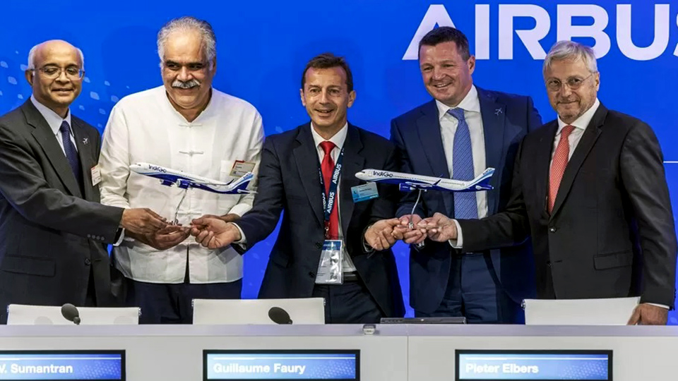 IndiGo makes record 500 aircraft purchase order at Paris Airshow